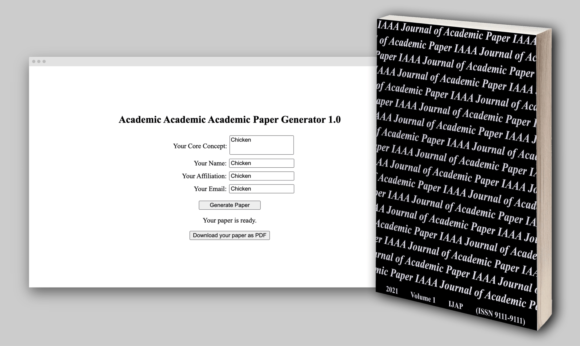 3A Paper Generator - Yufeng Zhao